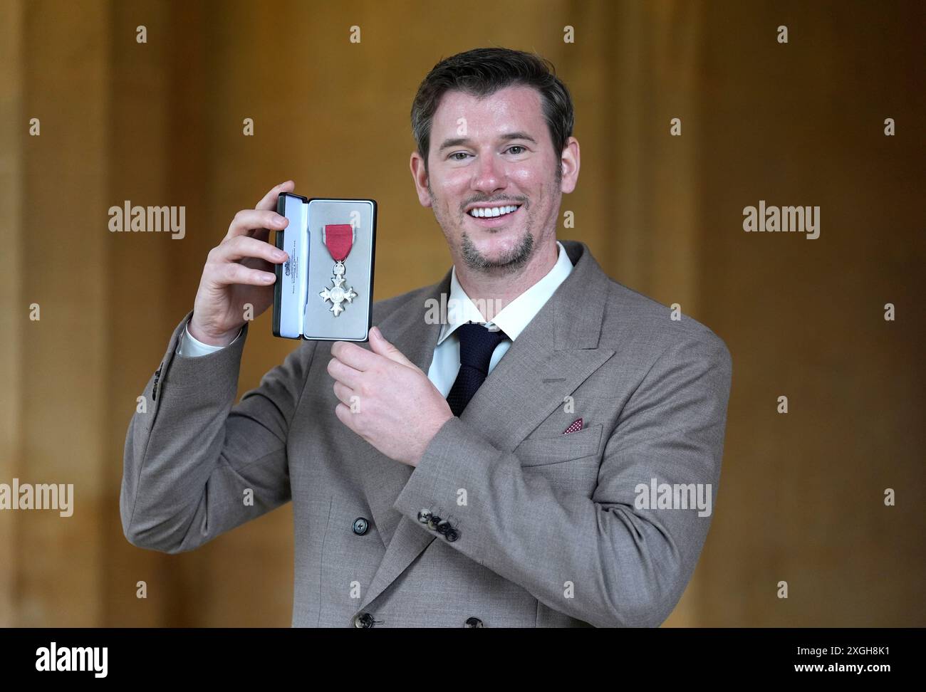 Chef Adam Handling after being made a Member of the Order of the ...