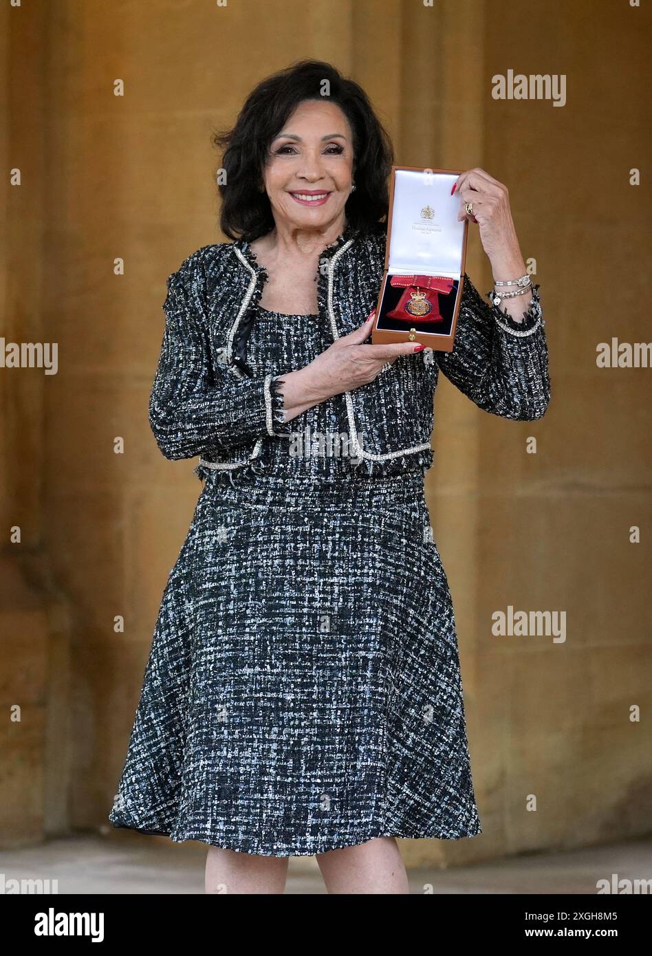 Dame Shirley Bassey after being made a Companion of Honour by King ...