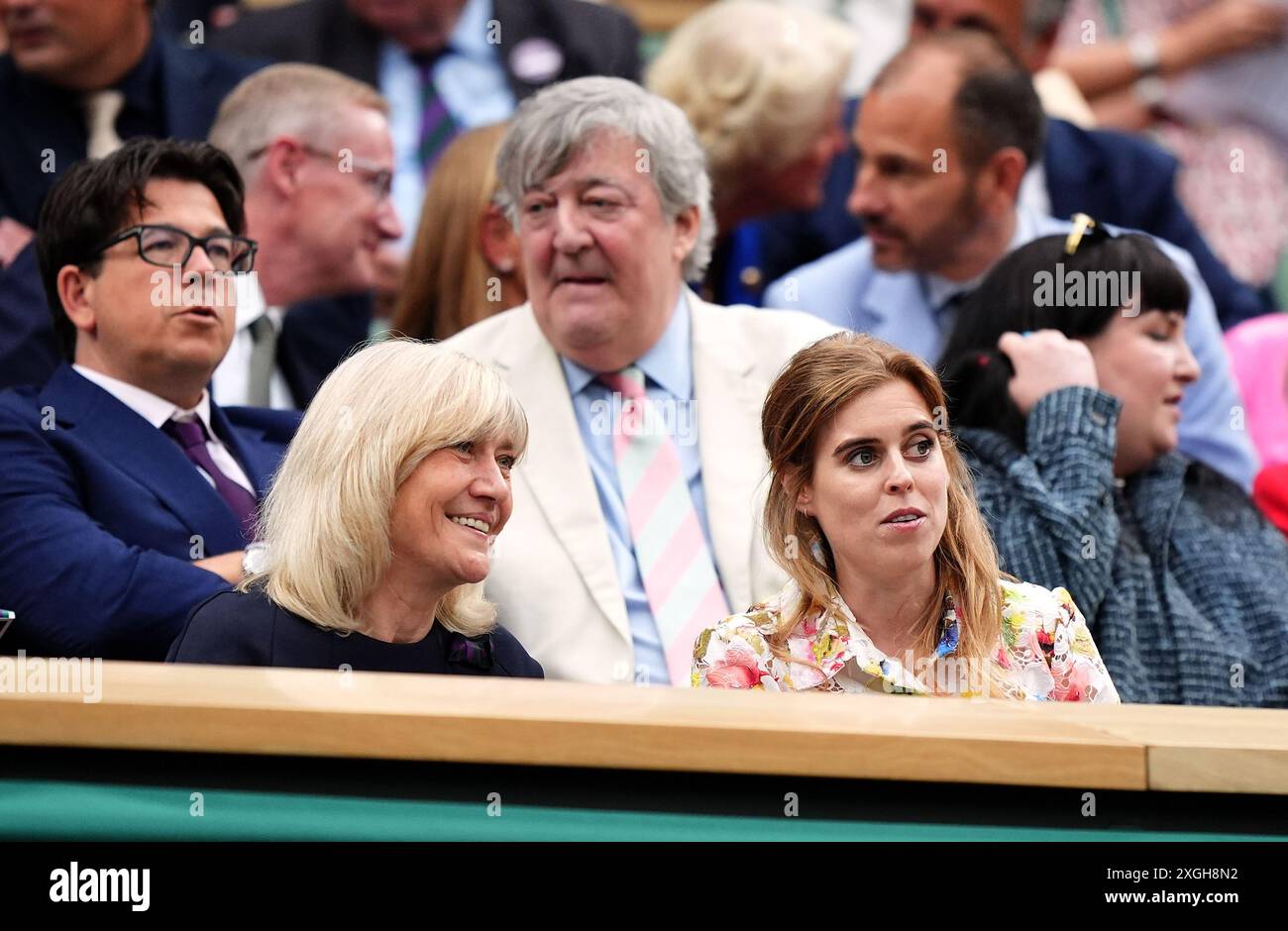 Princess Beatrice and AELTC Chair Deborah Jevans in the royal box on ...