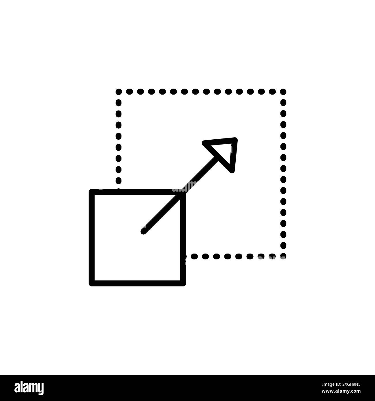 Resize icon vector logo set collection or bundle pack group Stock ...