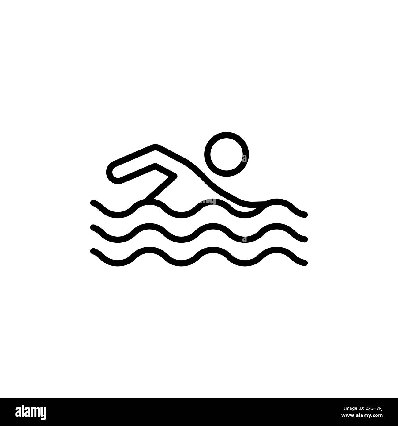 Swimmer icon vector logo set collection or bundle pack group Stock ...