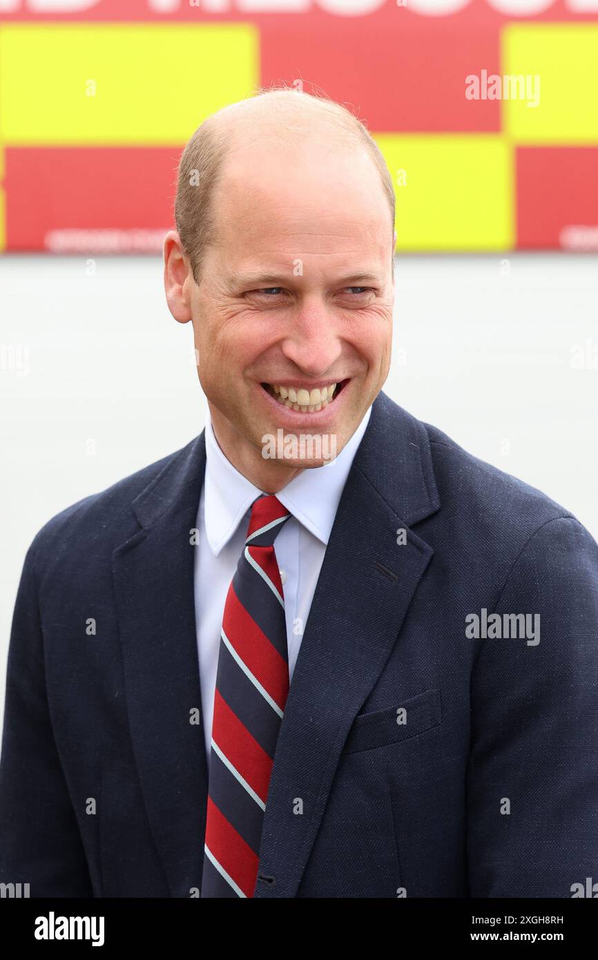 The Prince of Wales, Royal Honorary Air Commodore, RAF Valley, during a ...