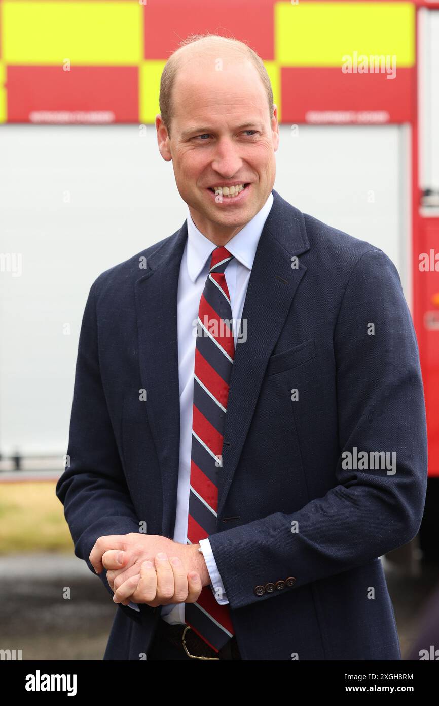 The Prince of Wales, Royal Honorary Air Commodore, RAF Valley, during a ...