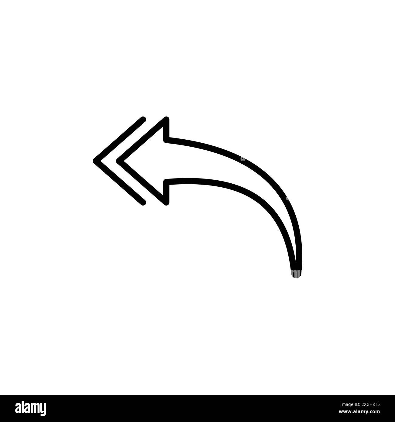 Button back response feedback pictogram Stock Vector Images - Alamy