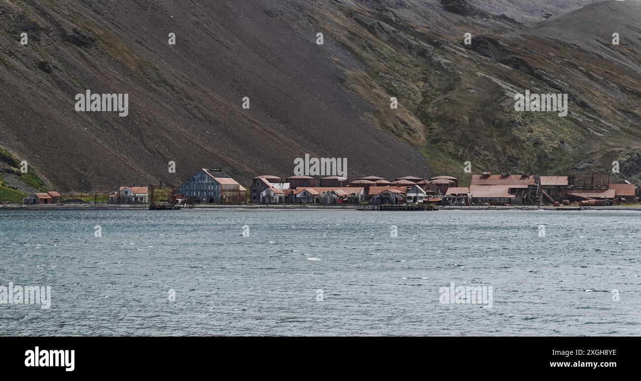 Stromness Bay deserted whaling station, South Georgia Stock Photo - Alamy