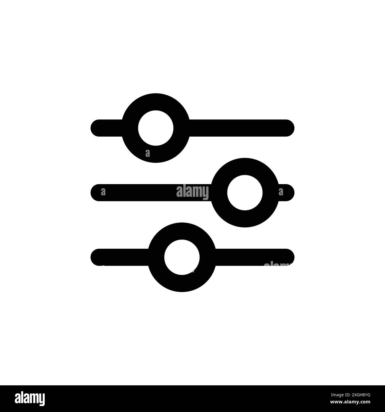Settings sliders icon vector logo set collection or bundle pack group ...