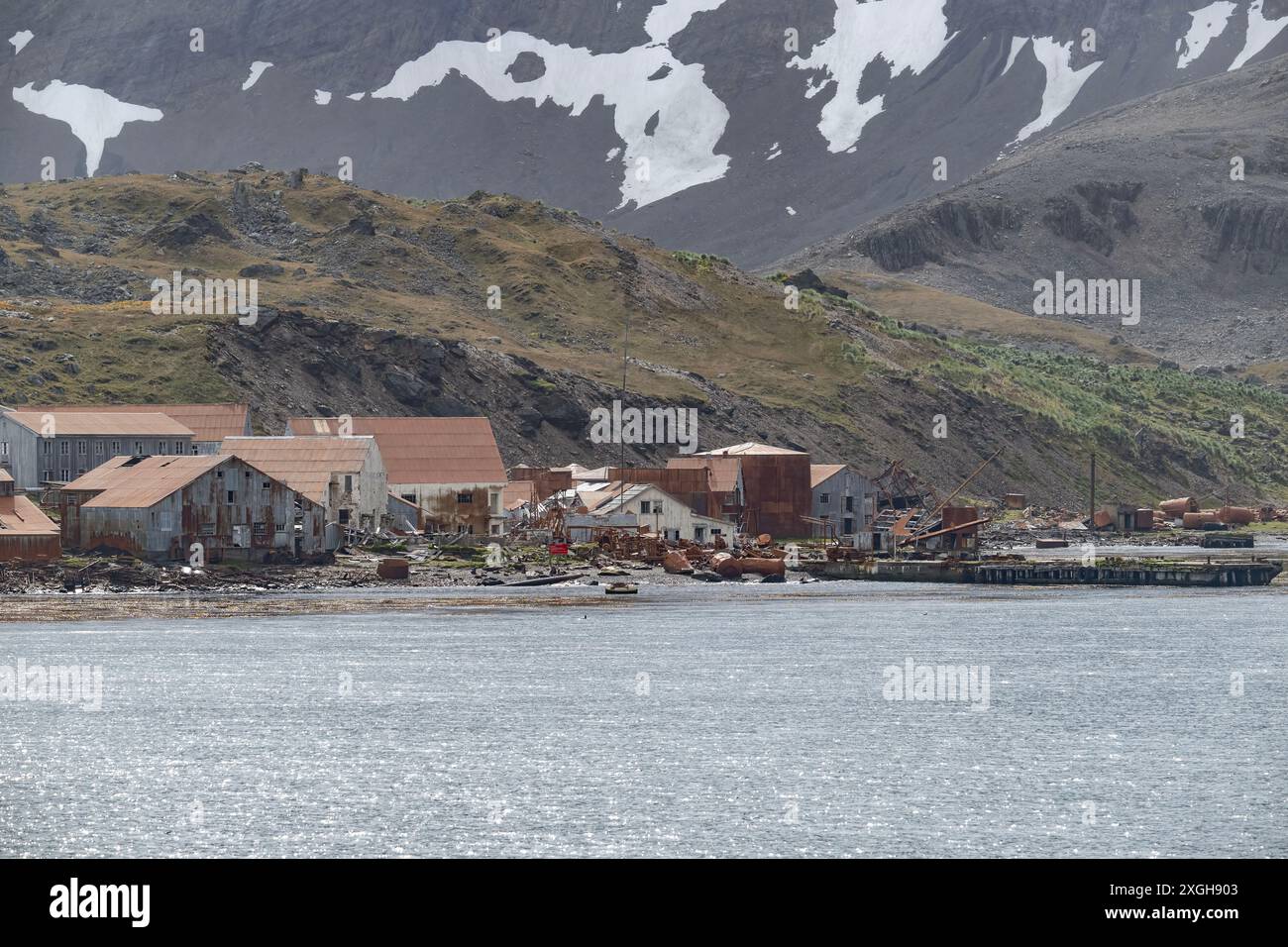 Leith harbour deserted whaling hi-res stock photography and images - Alamy