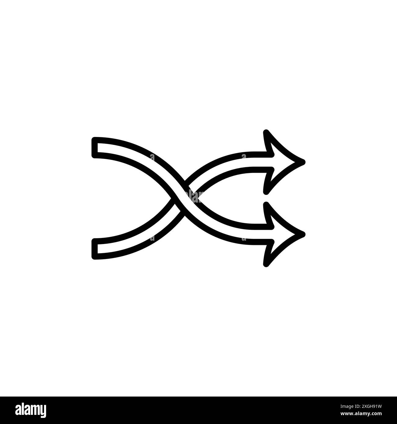 Shuffle icon vector logo set collection or bundle pack group Stock ...