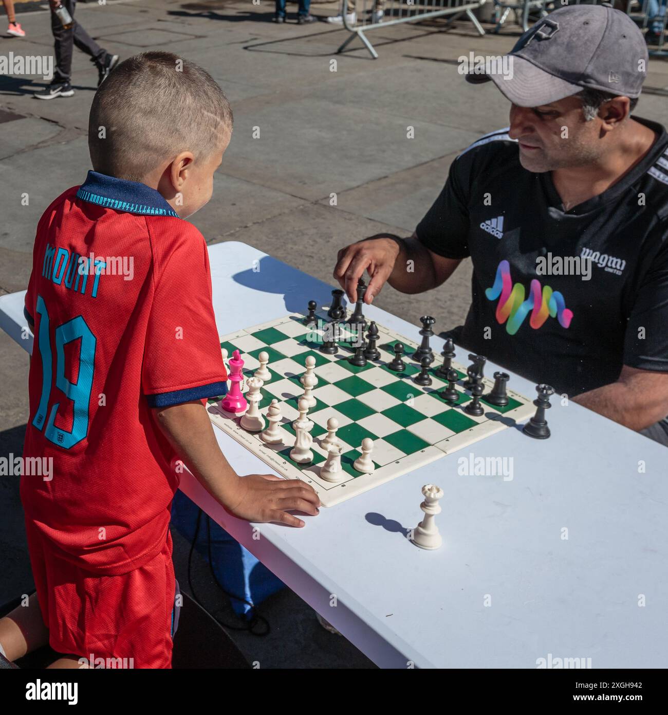 Chess in Schools and Communities (CSC) event in Trafalgar Square in ...