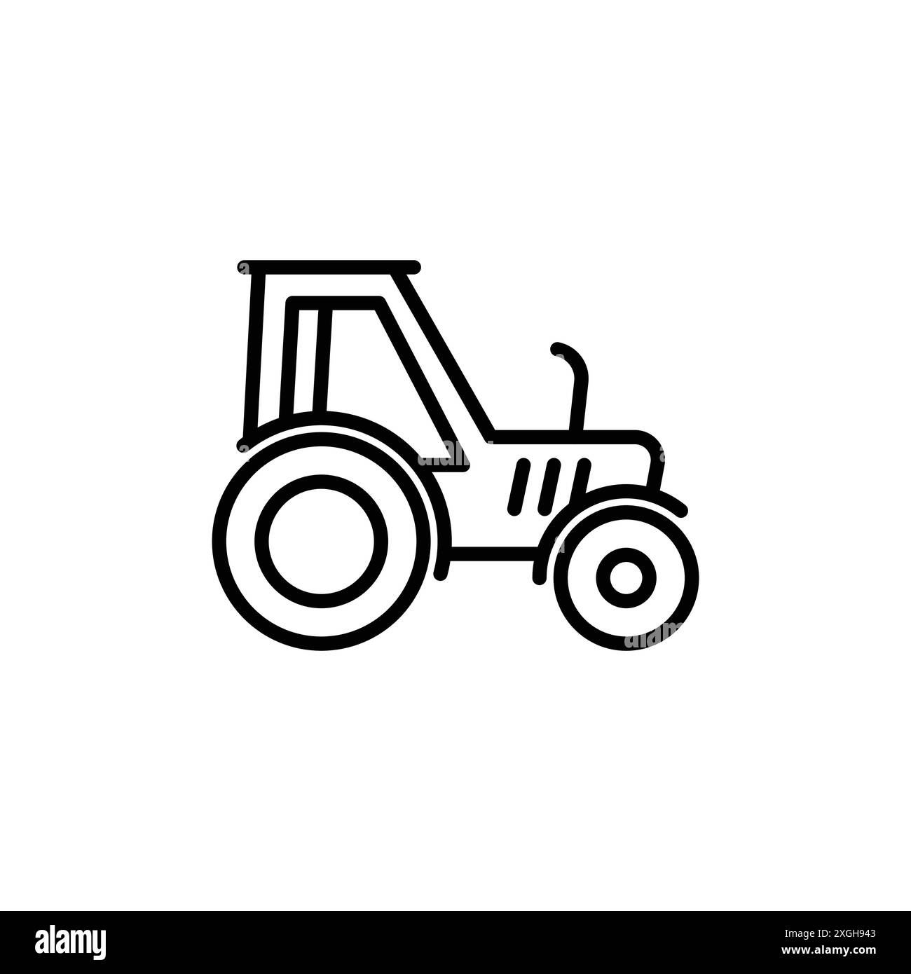 Tractor icon vector logo set collection or bundle pack group Stock ...