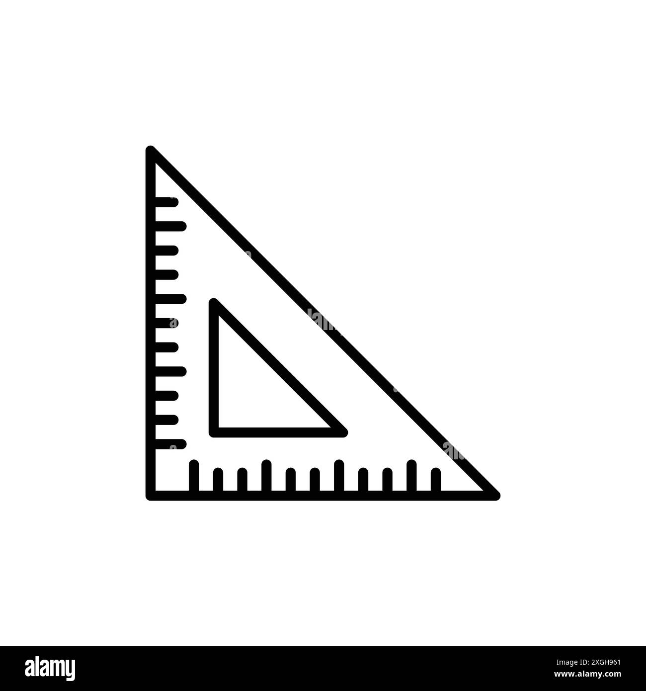 Triangle Ruler icon vector logo set collection or bundle pack group ...