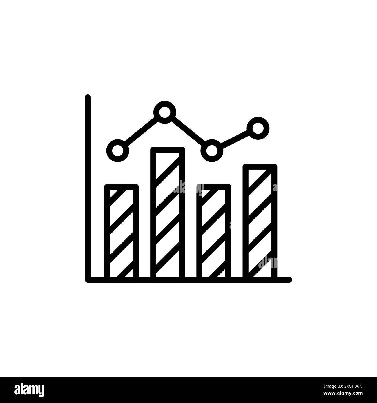 Stats icon vector logo set collection or bundle pack group Stock Vector ...