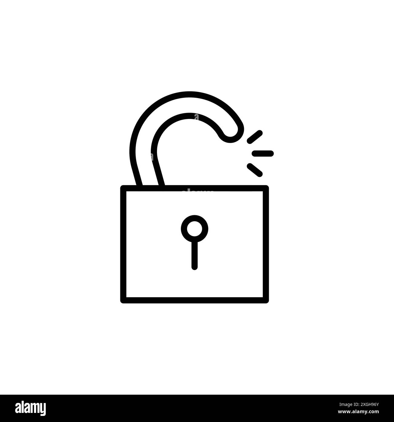 Unlock icon vector logo set collection or bundle pack group Stock ...