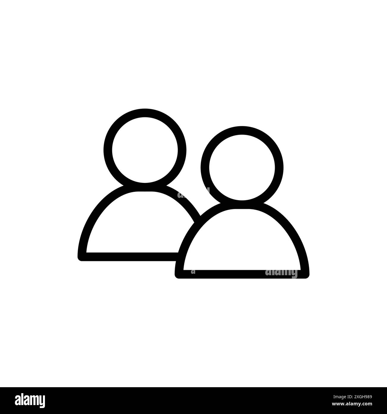 Users icon vector logo set collection or bundle pack group Stock Vector ...