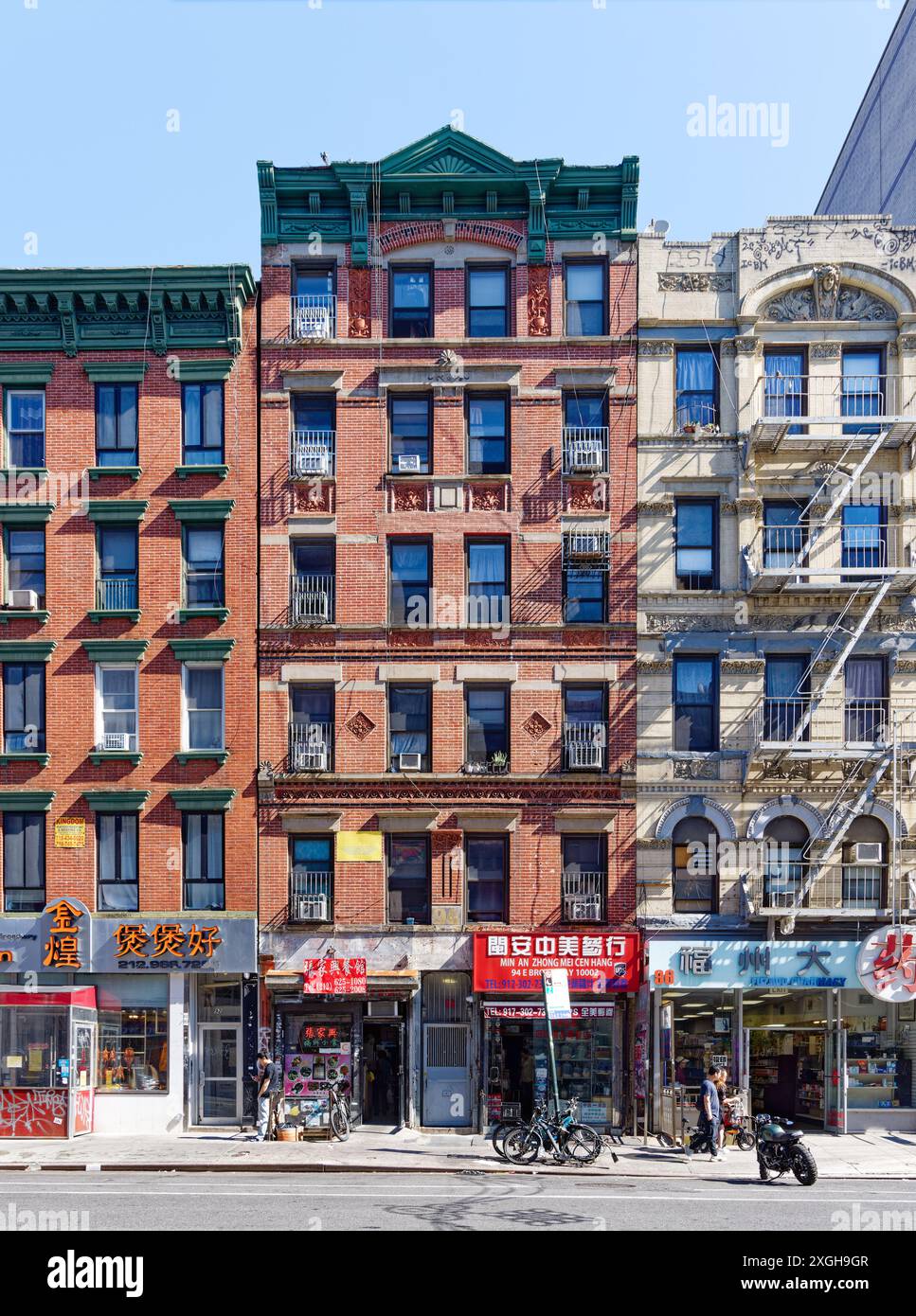 NYC Chinatown: 94 East Broadway, a six-story walk-up apartments over ...