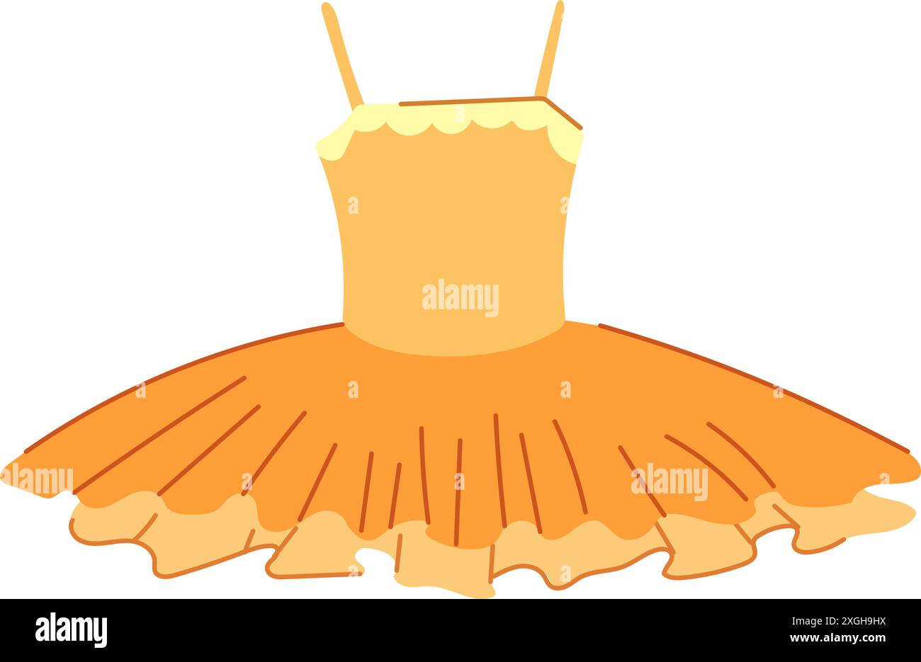 ballet ballerina dress cartoon vector illustration Stock Vector Image ...