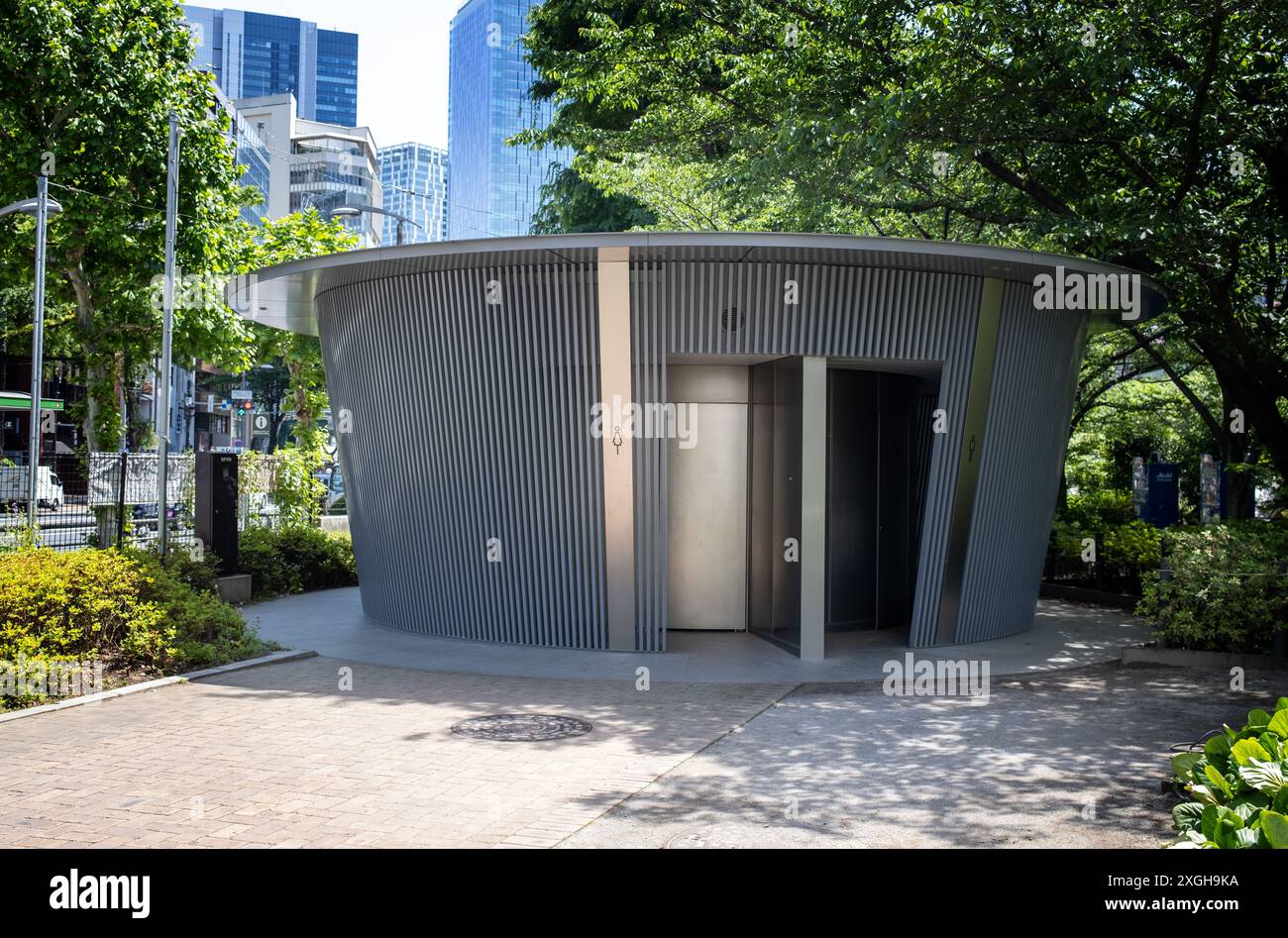 Public Toilet By Tadao Ando Jingu-Dori Park Tokyo Japan - Part of the ...