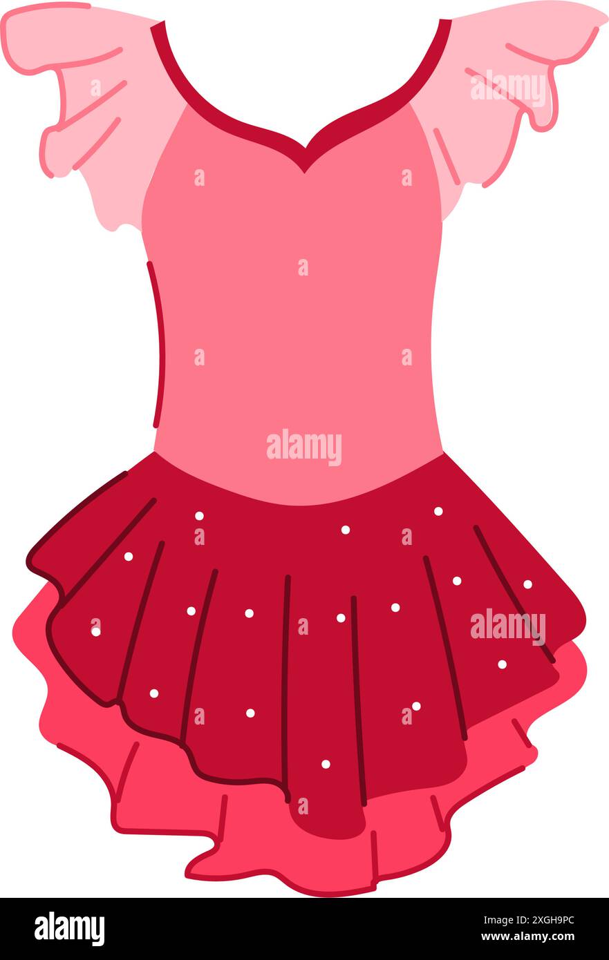 tutu ballerina dress cartoon vector illustration Stock Vector Image ...