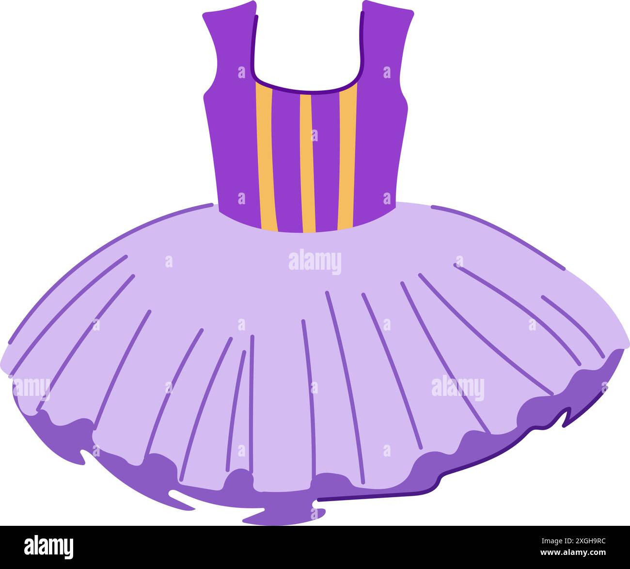 cute ballerina dress cartoon vector illustration Stock Vector Image ...