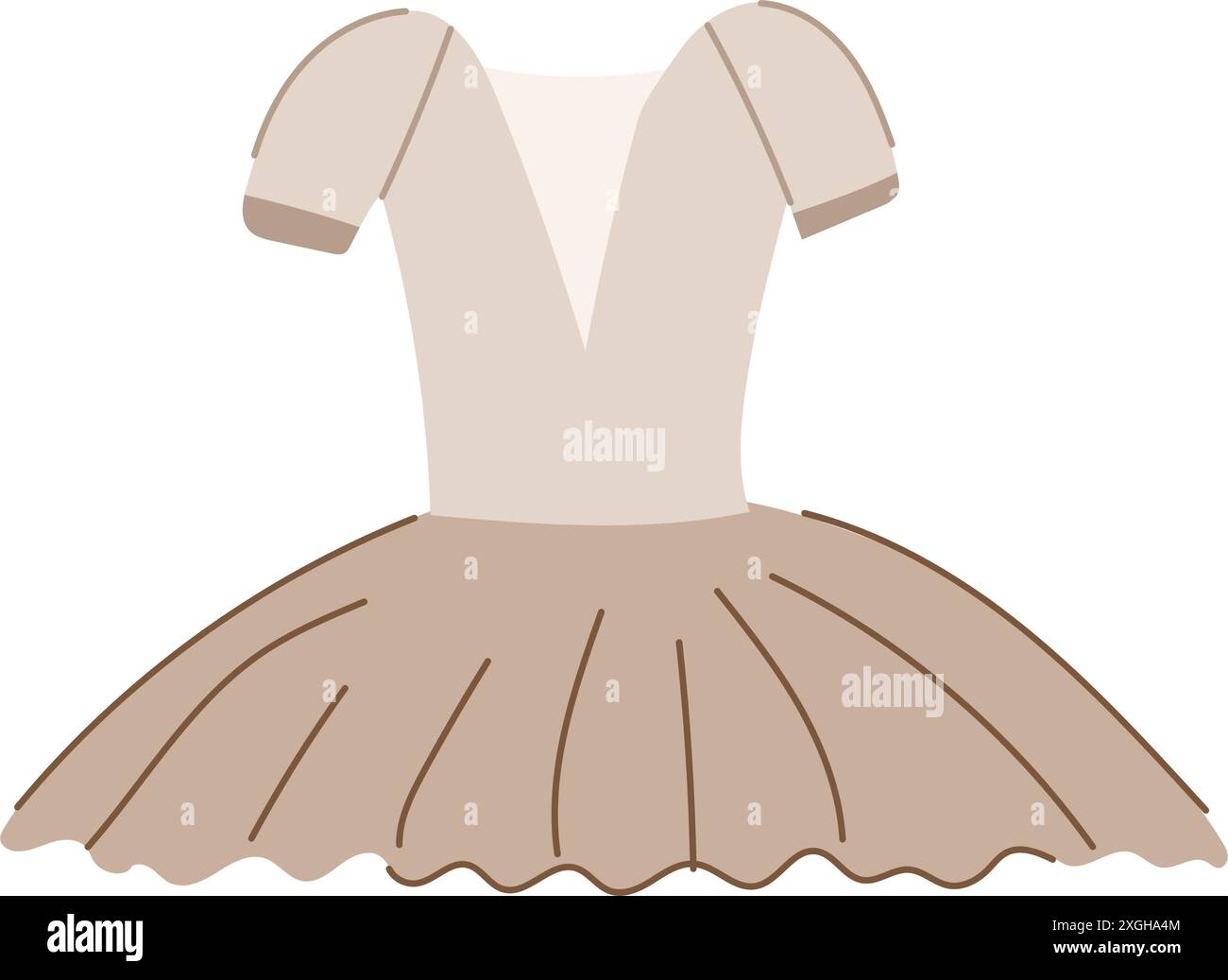 skirt ballerina dress cartoon vector illustration Stock Vector Image ...