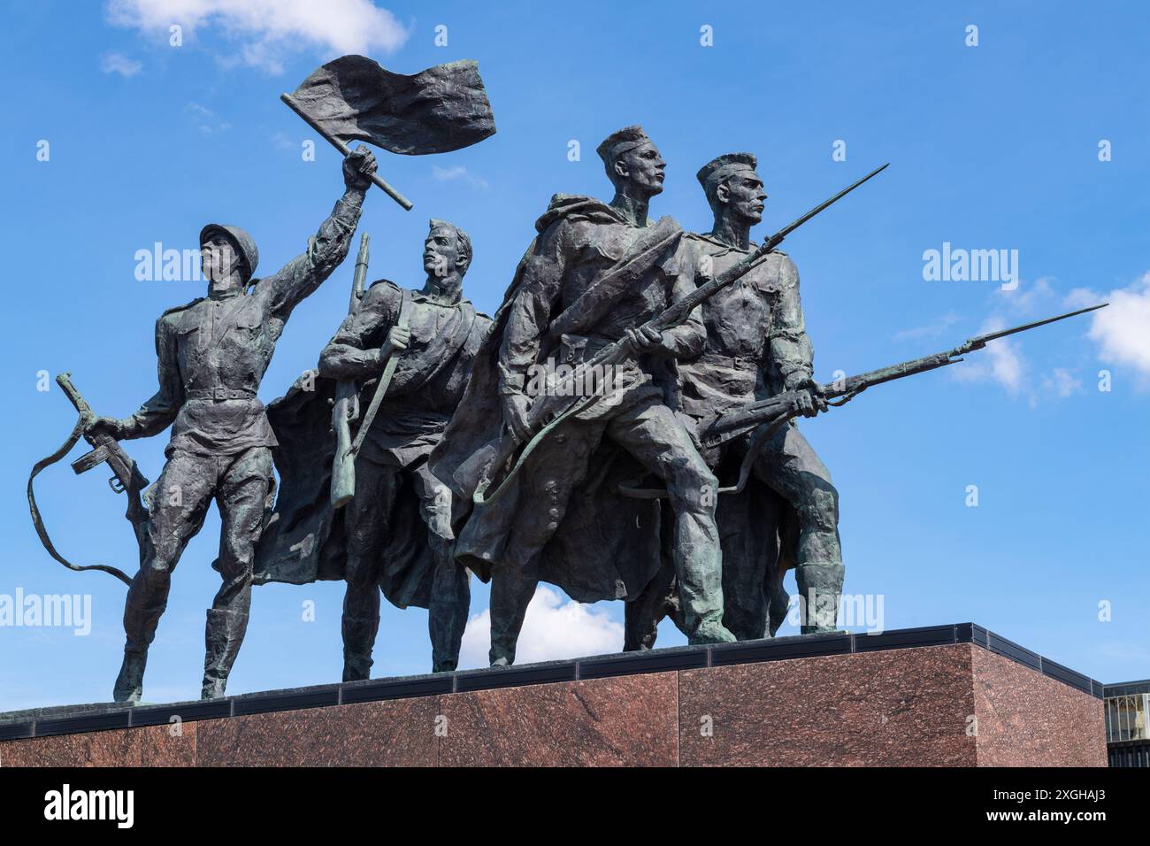 SAINT PETERSBURG, RUSSIA - JUNE 30, 2024: Soldiers are the defenders of Leningrad. Fragment of ...