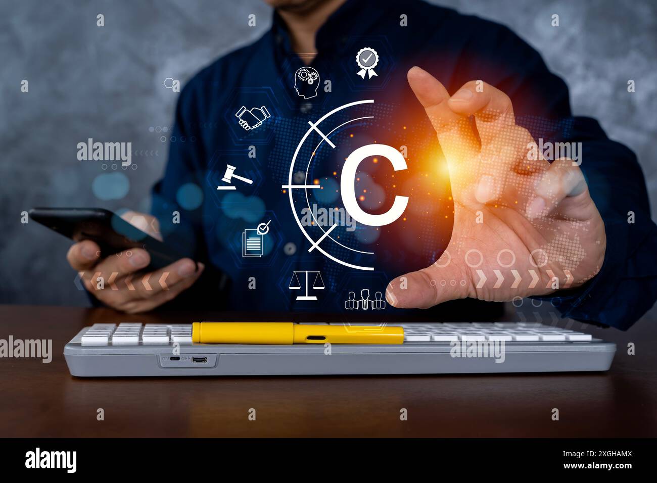 Copyright Symbol Protection Sign. Register Trademark And Logo, author ...