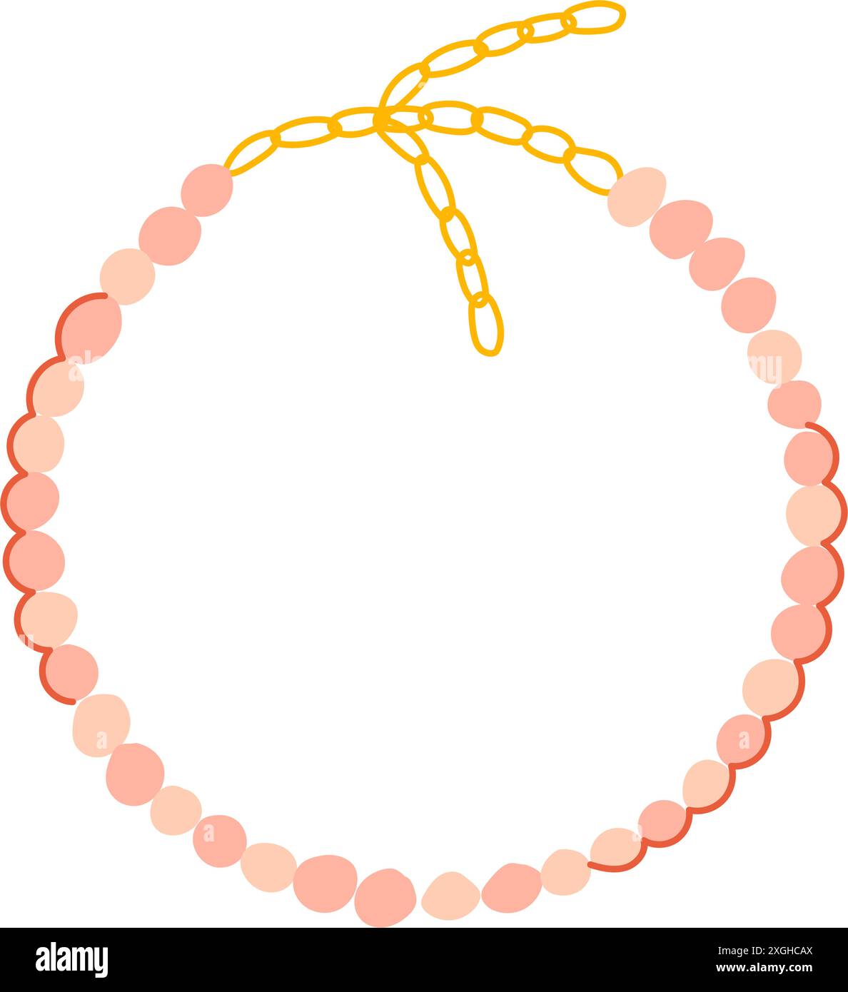 bracelet beads necklace cartoon vector illustration Stock Vector Image ...