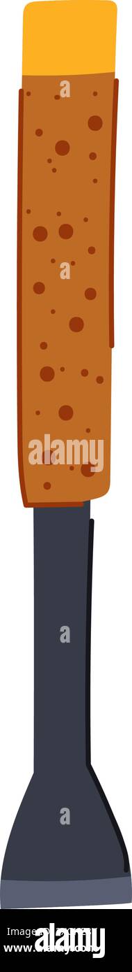 work brick chisel cartoon vector illustration Stock Vector Image & Art ...