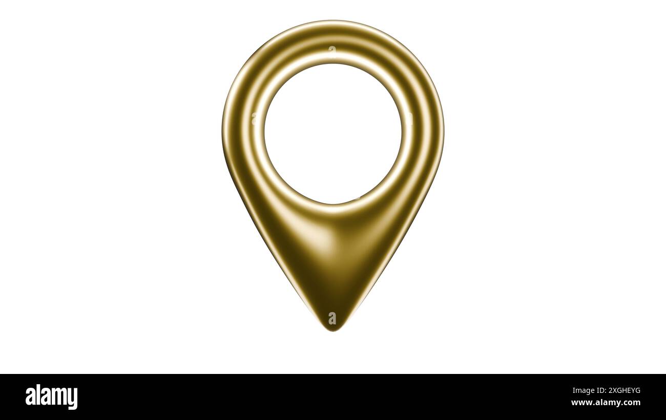 3d location pin hi-res stock photography and images - Alamy