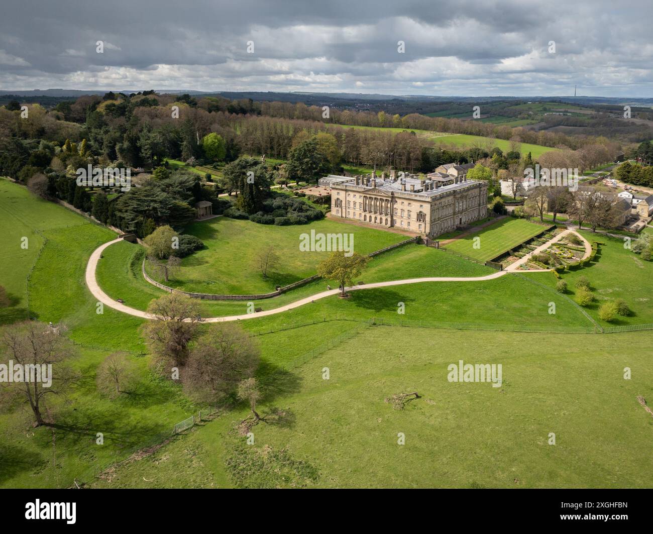 The imposing Palladian Wentworth Castle House in South Yorkshire ...