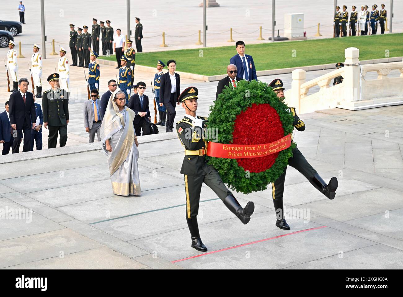 Beijing, China. 9th July, 2024. Bangladeshi Prime Minister Sheikh ...