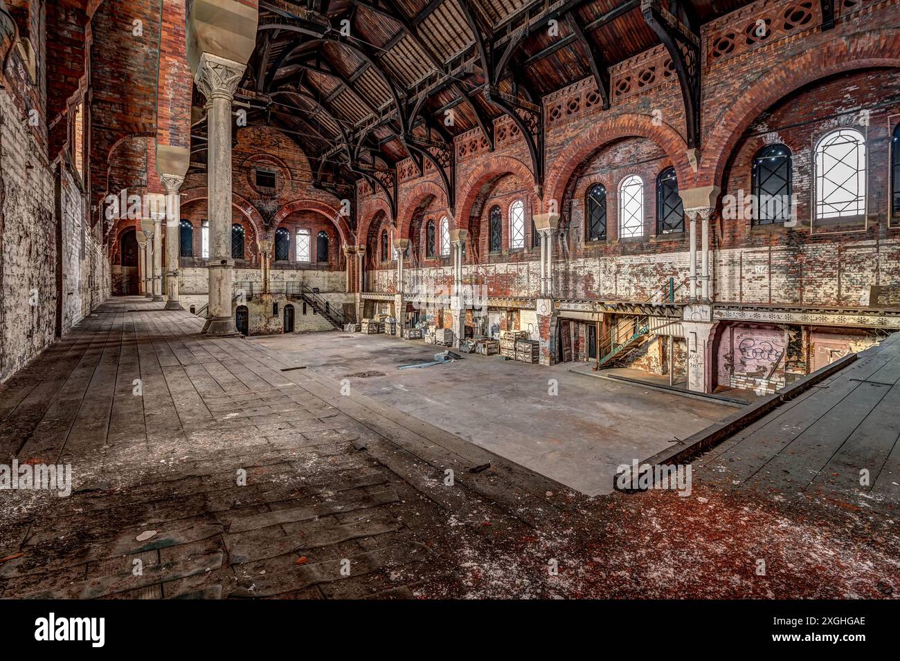 Empty architectural building from the Victorian era, South London Stock ...
