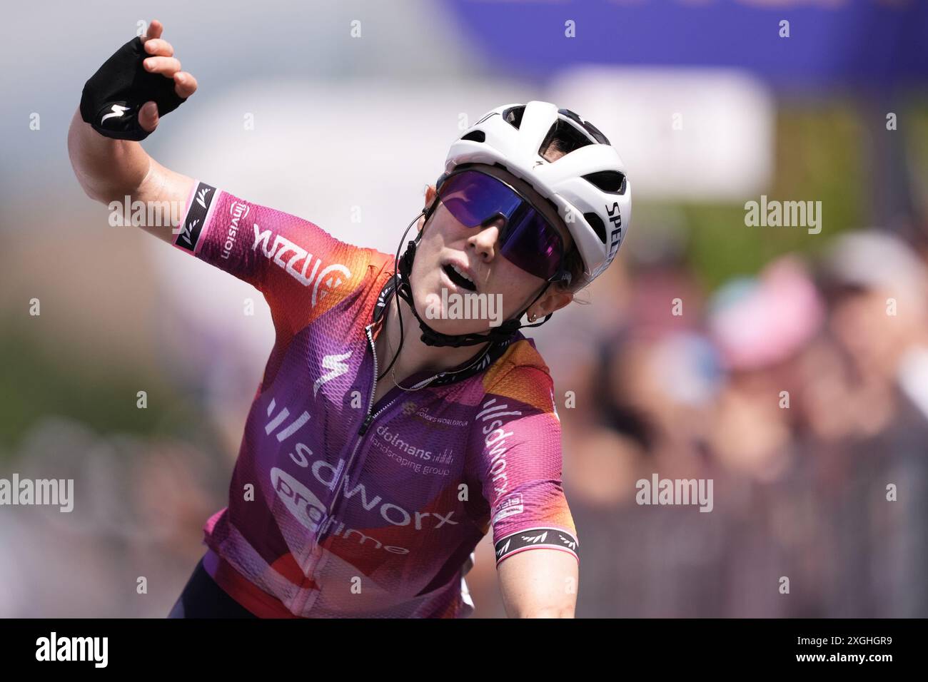 Toano, Italia. 09th July, 2024. Niamh Fisher-Black (Team SD Worx ...
