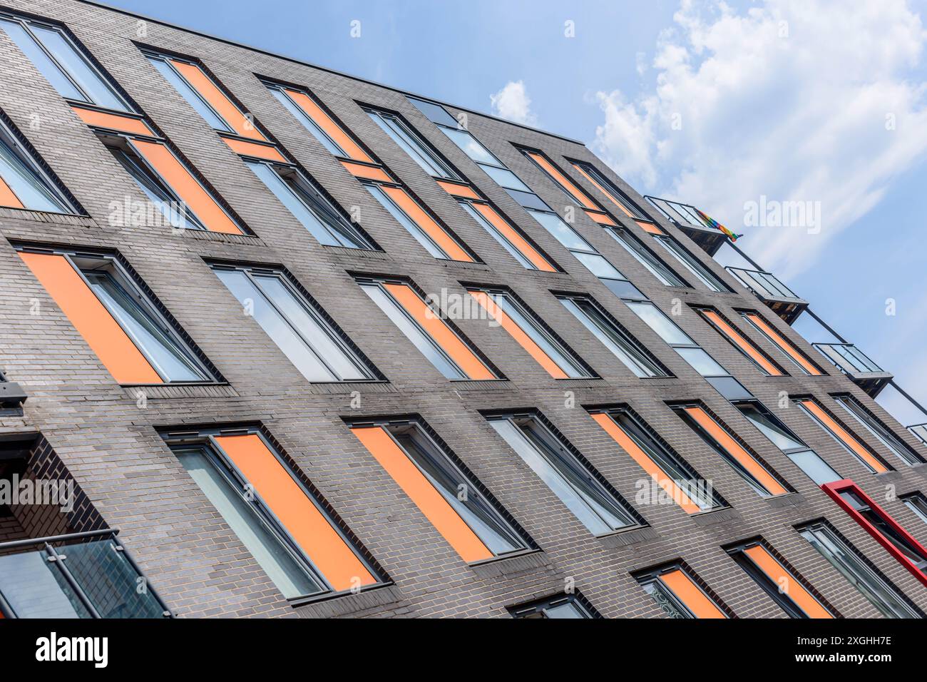Exterior of residential apartment blocks in a suburban town Stock Photo ...