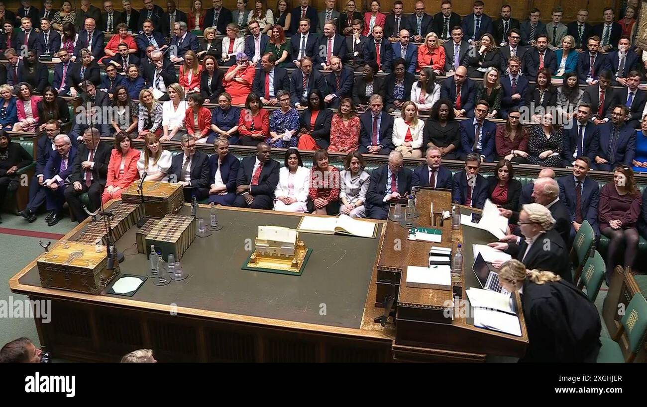 Prime Minister Sir Keir Starmer and the new Labour cabinet ministers ...