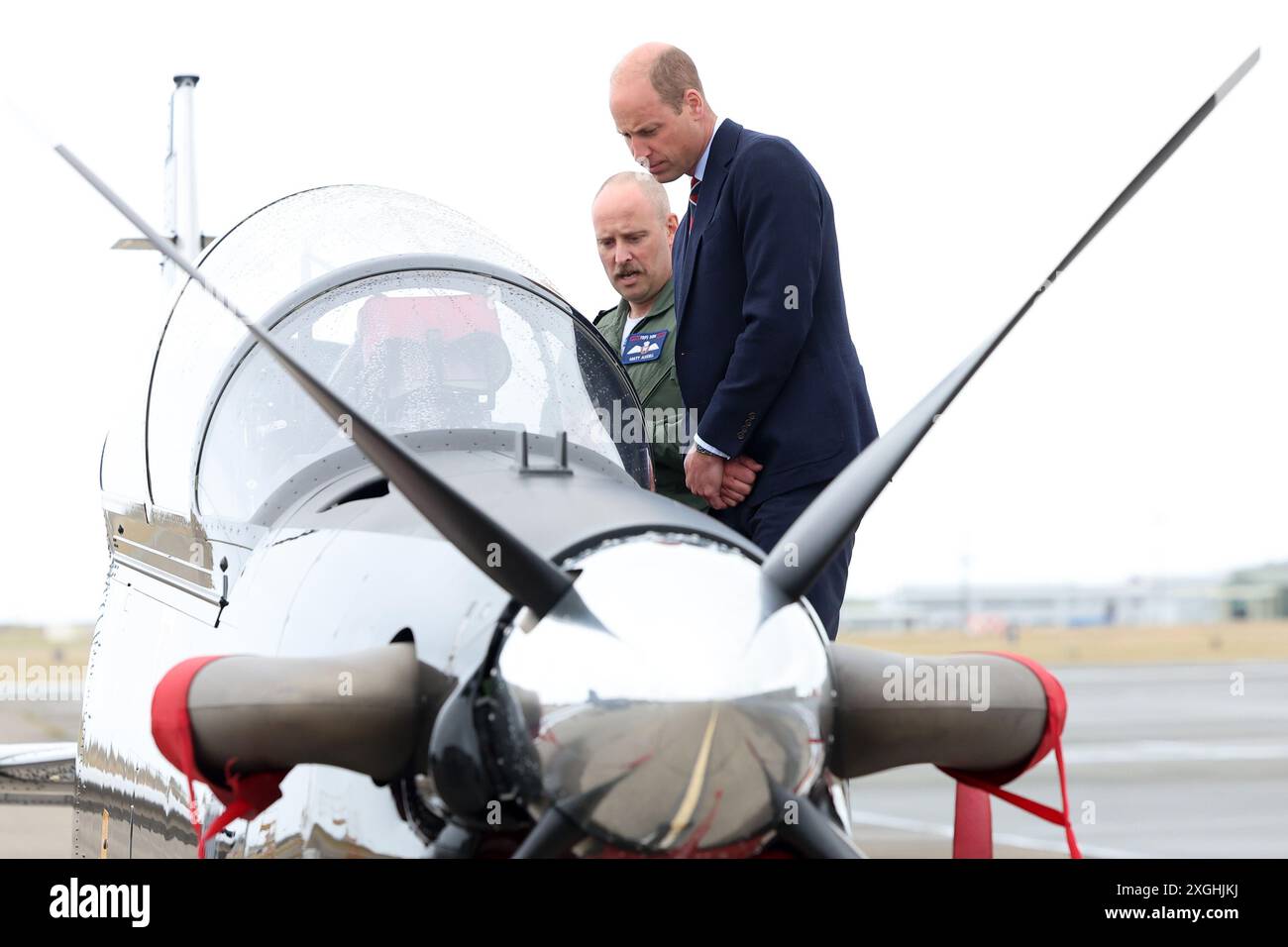 The Prince of Wales, Royal Honorary Air Commodore, RAF Valley, (right ...