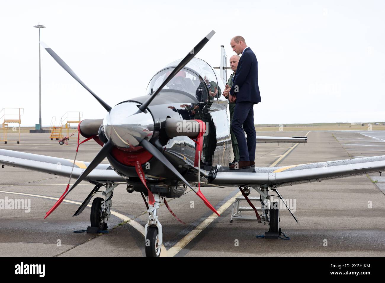 The Prince of Wales, Royal Honorary Air Commodore, RAF Valley, (right ...