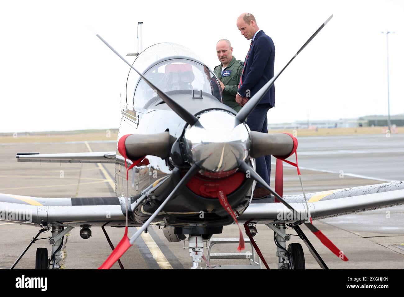 The Prince of Wales, Royal Honorary Air Commodore, RAF Valley, (right ...