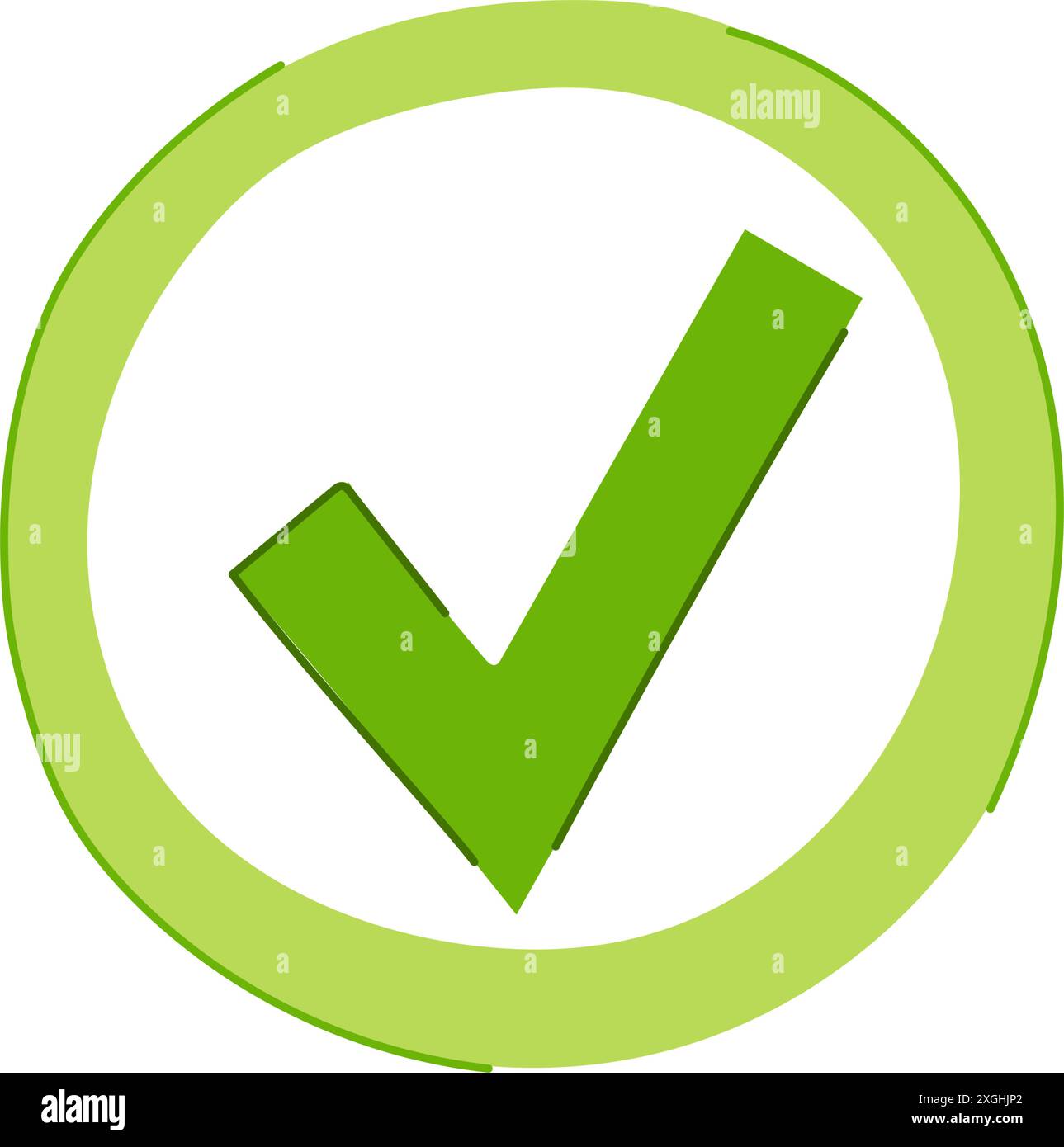 right check mark cartoon vector illustration Stock Vector Image & Art ...