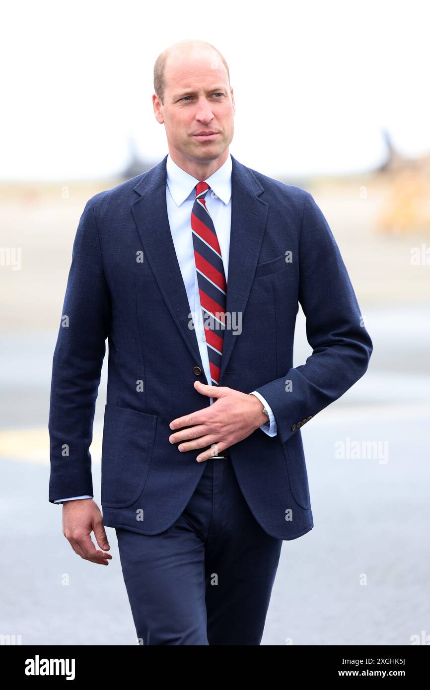 The Prince of Wales, Royal Honorary Air Commodore, RAF Valley, during a ...