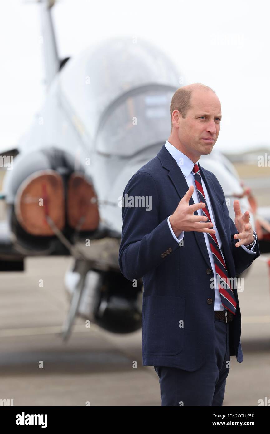The Prince of Wales, Royal Honorary Air Commodore, RAF Valley, during a ...
