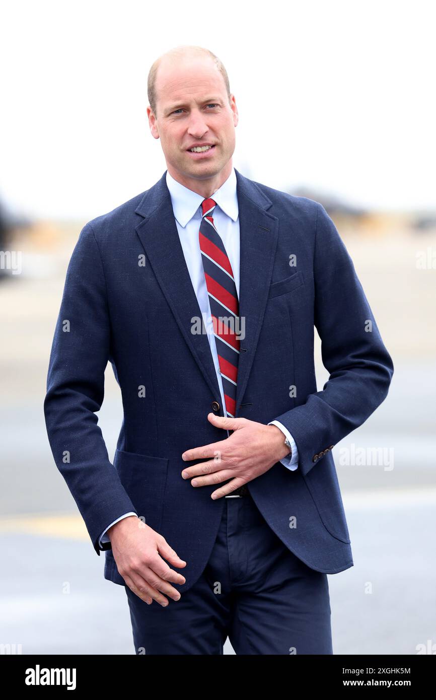 The Prince of Wales, Royal Honorary Air Commodore, RAF Valley, during a ...