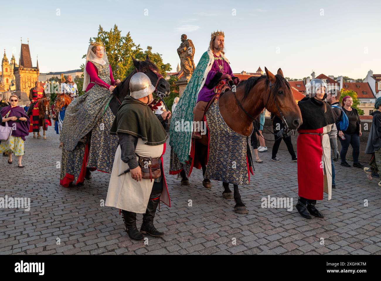Sunrise parade medieval historic reenactment to commemorate 667th ...