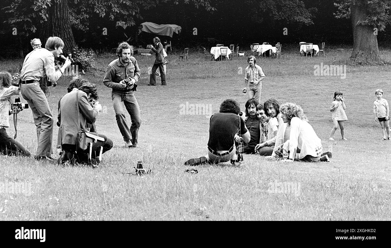 The Who posed at a press call for 'Who's Next' album launch party in ...
