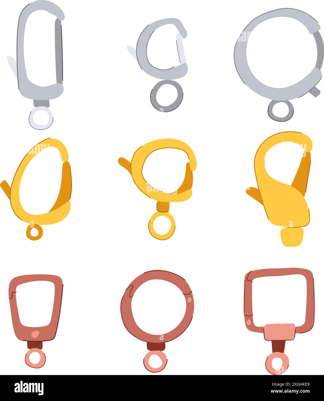 clasp jewelry set cartoon vector illustration Stock Vector Image & Art ...