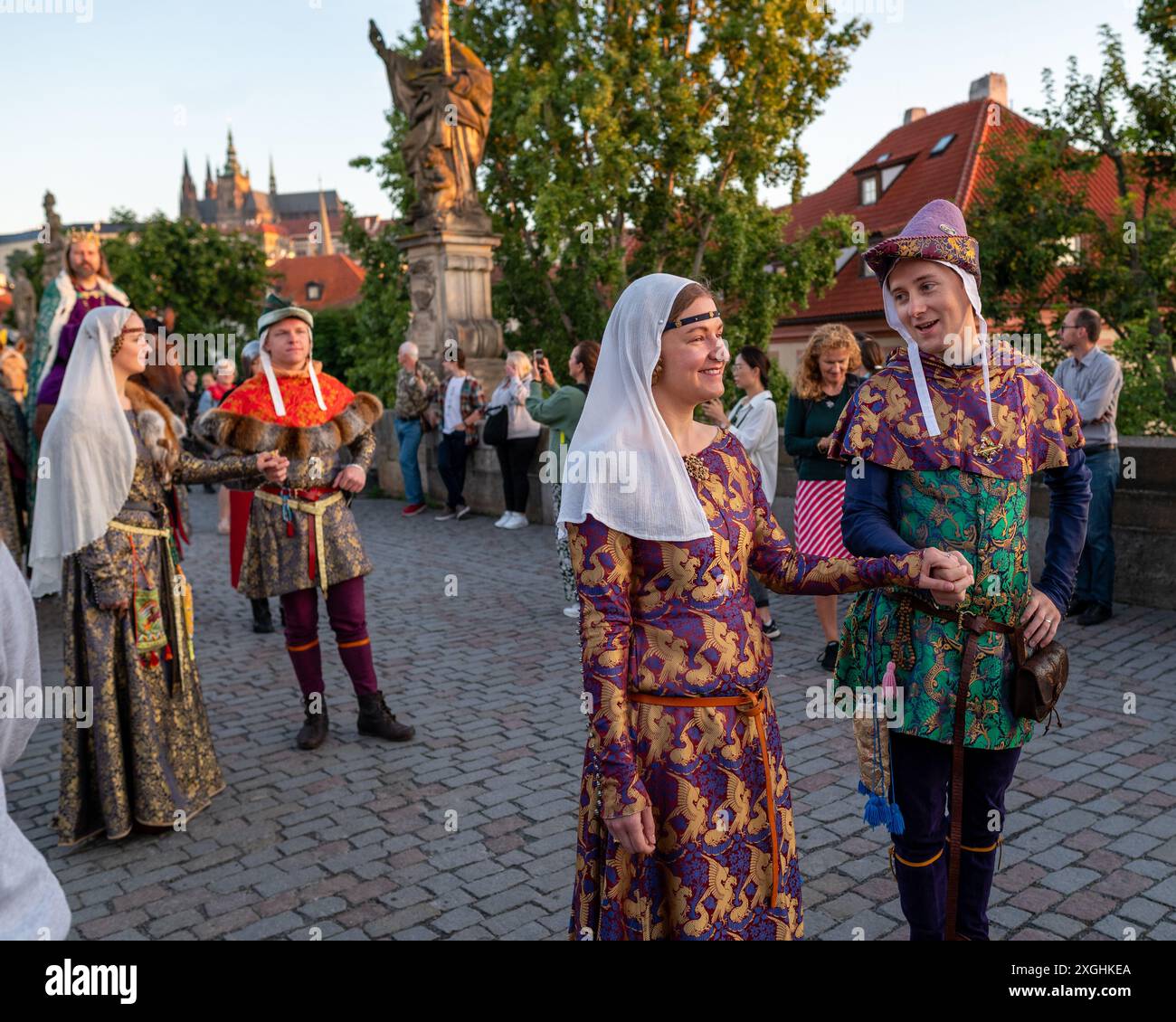 Sunrise parade medieval historic reenactment to commemorate 667th ...