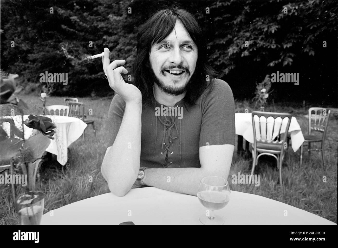 John Entwistle of The Who posed at a press call for 'Who's Next' album ...