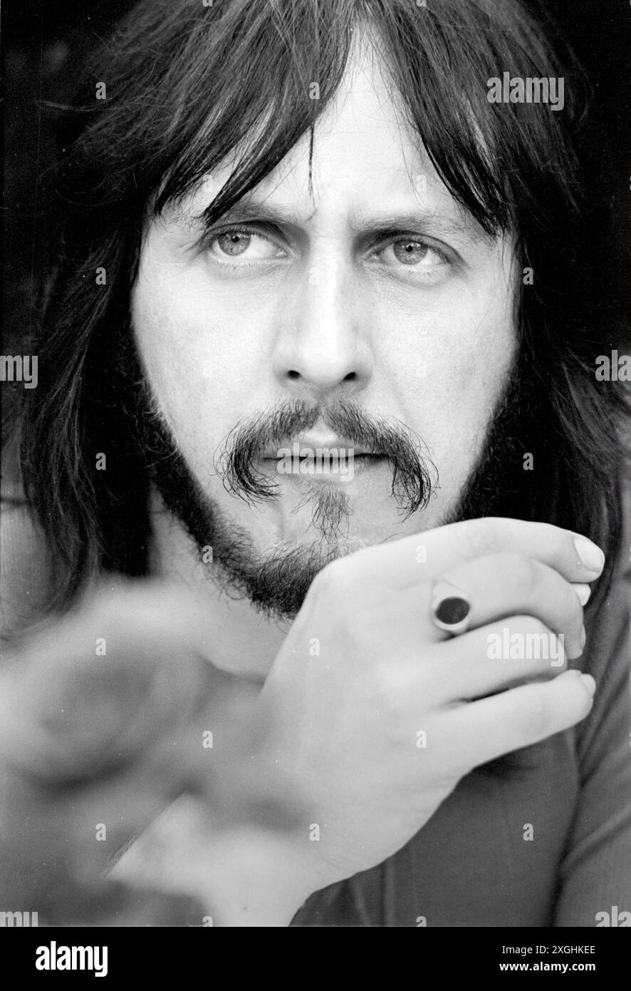 John Entwistle of The Who posed at a press call for 'Who's Next' album ...