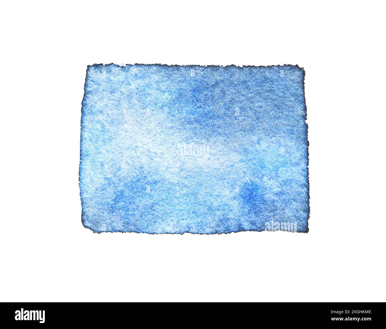 Watercolor texture background. Blue sky cloud. Hand drawing art ...