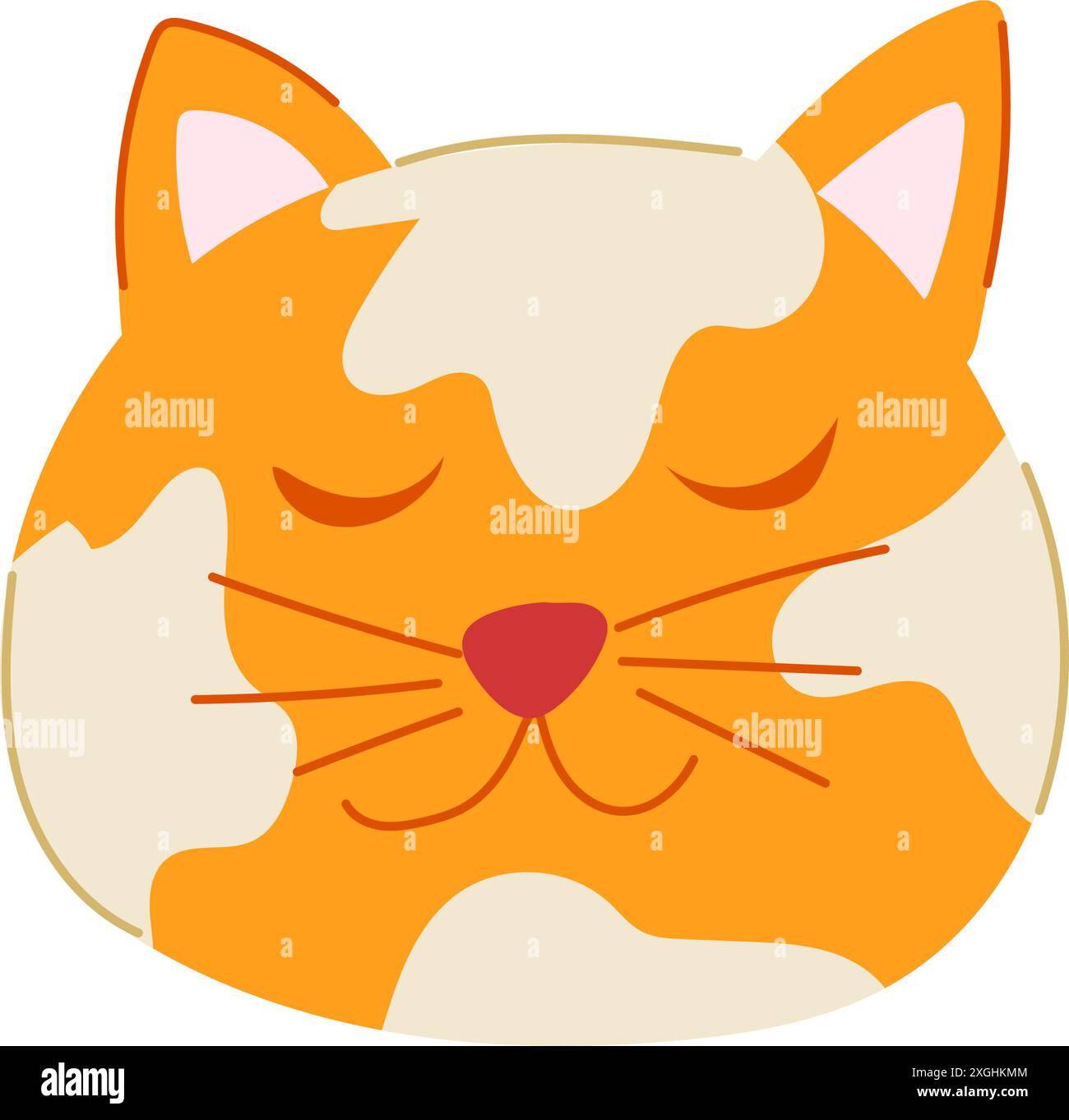 tabby cat face cartoon vector illustration Stock Vector Image & Art - Alamy